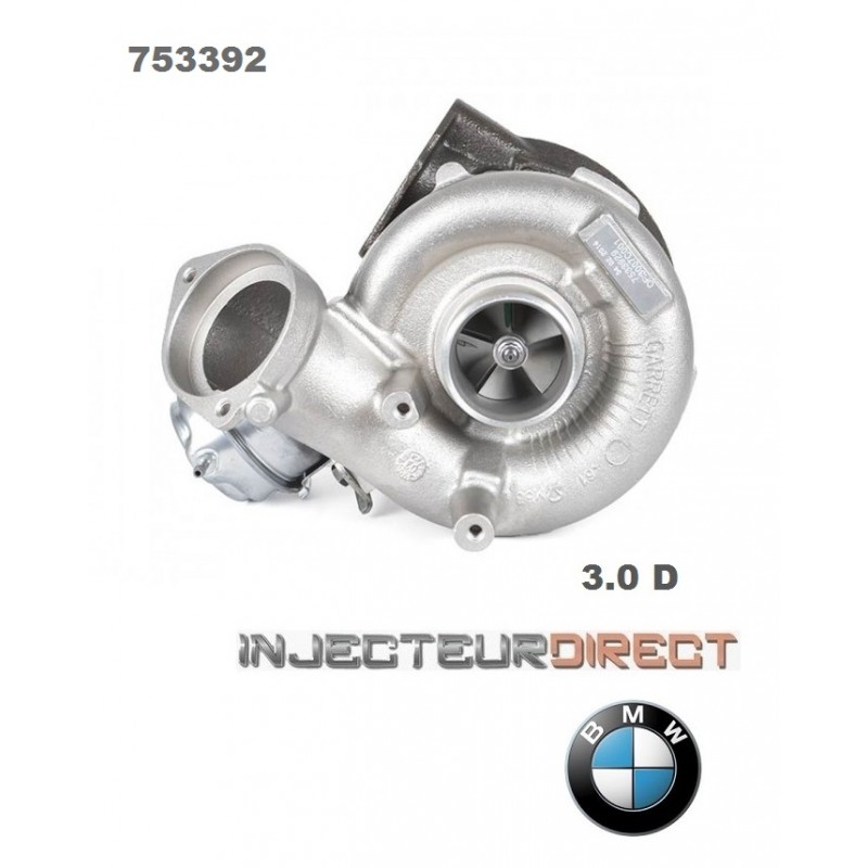 TURBO GARRETT 753392 BMW X5 3.0D 218 CV - Injecteur Direct